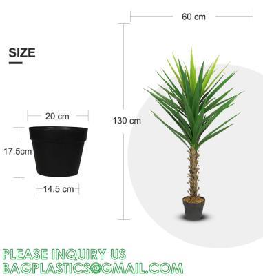 China Waterless Natural-Design Real Touch Plant Trees Large Artificial Aloe Vera Simulation 1.25m Home Decor Plastic Tree for sale