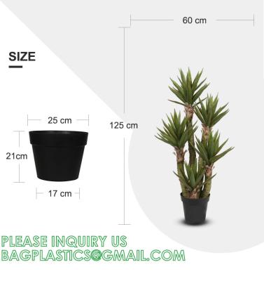 China Waterless Natural-Design Real Touch Plant Trees Large Artificial Aloe Vera Simulation 1.25m Home Decor Plastic Tree for sale