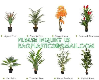 Cina Le piante artificiali simulano il banano con le foglie verdi in pianta di plastica delle piante tropicali della giungla di strelizia del Faux del vaso in vendita