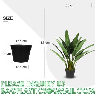 Cina L'uccello di Paradise artificiale pianta la palma tropicale di falsificazione di 6 Ft con i tronchi in vaso e nel canestro tessuto della pancia del Seagrass in vendita
