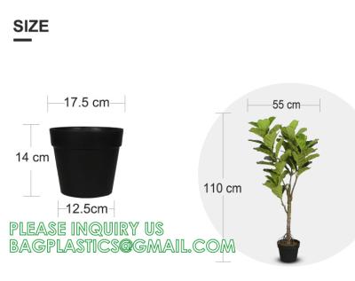Cina Artificial Fiddle Leaf Fig Tree/Faux Ficus Lyrata for Home Office Decoration, Ships in Silvery Gray Planter in vendita