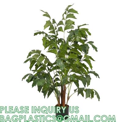Cina Artificial Paradise Palm Tree 3Feet Fake Tropical Palm Tree, Faux Plants in Pot for Indoor Outdoor House Home in vendita