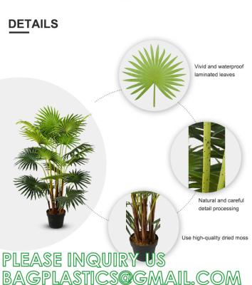 Cina Artificial Paradise Palm Tree 3Feet Fake Tropical Palm Tree, Faux Plants in Pot for Indoor Outdoor House Home in vendita