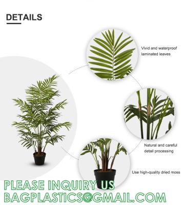 Cina Artificial Paradise Palm Tree 3Feet Fake Tropical Palm Tree, Faux Plants in Pot for Indoor Outdoor House Home in vendita