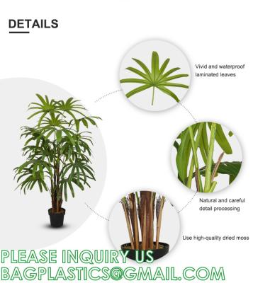Cina Artificial Paradise Palm Tree 3Feet Fake Tropical Palm Tree, Faux Plants in Pot for Indoor Outdoor House Home in vendita