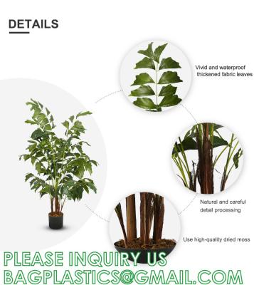Cina Artificial Paradise Palm Tree 3Feet Fake Tropical Palm Tree, Faux Plants in Pot for Indoor Outdoor House Home in vendita