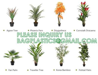 China Artificial Trees for Home Decor Plants Large Artificial Tree Branch Green Leaves Real Touch Fake Papaya Tree for sale