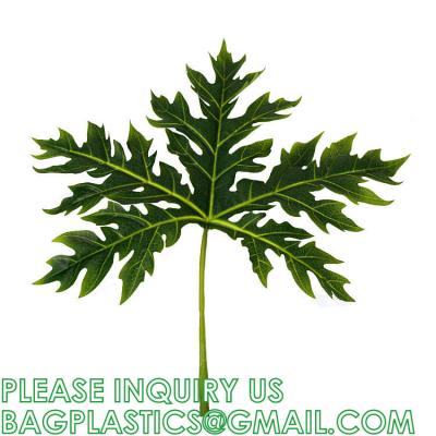China Artificial Trees for Home Decor Plants Large Artificial Tree Branch Green Leaves Real Touch Fake Papaya Tree for sale