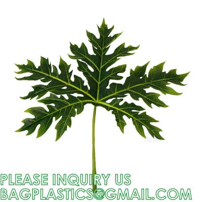 China Artificial Trees for Home Decor Plants Large Artificial Tree Branch Green Leaves Real Touch Fake Papaya Tree for sale