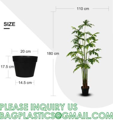 China Artificial Trees for Home Decor Plants Large Artificial Tree Branch Green Leaves Real Touch Fake Papaya Tree for sale