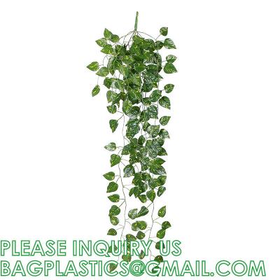 China Palm Leaves Artificial Tropical Monstera-84Pcs 6 Kinds Large Small Green Fake Palm Leaf with Stems for Safari Jungle for sale