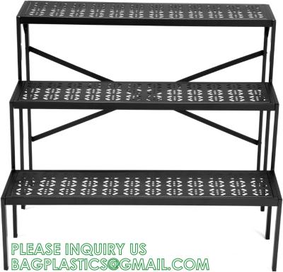 Cina Metal Plant Stand Garden Display Shelf Flower Pot Holder Storage Organizer Rack Indoor Home Outdoor Patio Balcony in vendita