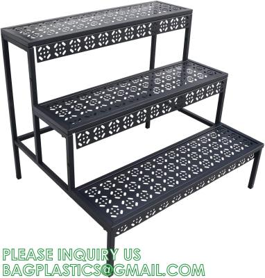 Cina Metal Plant Stand Garden Display Shelf Flower Pot Holder Storage Organizer Rack Indoor Home Outdoor Patio Balcony in vendita