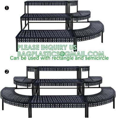 Cina Metal Plant Stand Garden Display Shelf Flower Pot Holder Storage Organizer Rack Indoor Home Outdoor Patio Balcony in vendita