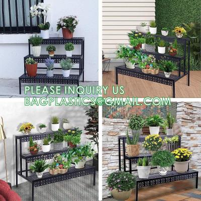 Cina Metal Plant Stand Garden Display Shelf Flower Pot Holder Storage Organizer Rack Indoor Home Outdoor Patio Balcony in vendita