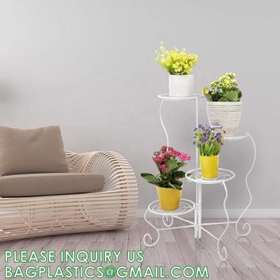 Cina Plant Stand Indoor Outdoor, Plant Shelf Multiple Flower Pot Holder, Metal Wrought Iron Planter Shelf Plant Display in vendita