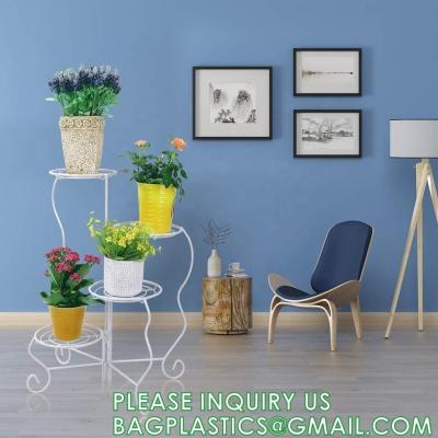 Cina Plant Stand Indoor Outdoor, Plant Shelf Multiple Flower Pot Holder, Metal Wrought Iron Planter Shelf Plant Display in vendita