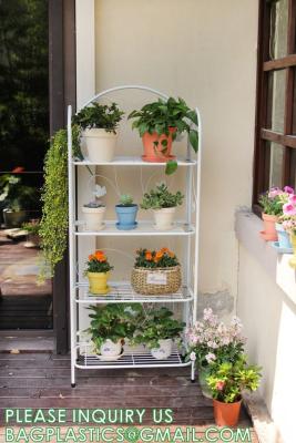Cina Plant Stand Indoor Outdoor, Plant Shelf Multiple Flower Pot Holder, Metal Wrought Iron Planter Shelf Plant Display in vendita