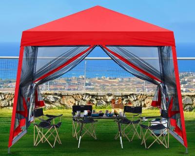 China 210d Oxford Easy Pop Up Canopy, Outdoor Screen Tent with Mesh Mosquito Netting Side Walls for Camping Picnic Party for sale