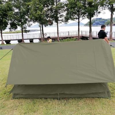 Cina Outdoor Camping Retro Tent, Luxury Glamping Tent Waterproof Canvas Tents for Family Camping Outdoor Hunting Party in vendita