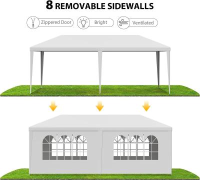 Cina Outdoor Wedding Party Tent Camping Shelter Gazebo Canopy Removable Sidewalls Easy Set Gazebo BBQ Pavilion Canopy in vendita