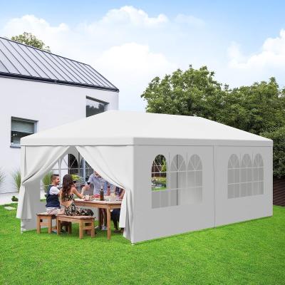 Cina Outdoor Wedding Party Tent Camping Shelter Gazebo Canopy Removable Sidewalls Easy Set Gazebo BBQ Pavilion Canopy in vendita
