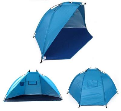 Cina Beach Tent Sun Shelter - Portable Sun Shade Instant Tent for Beach Carrying Bag, Stakes, 6 Sand Pockets, Anti UV in vendita