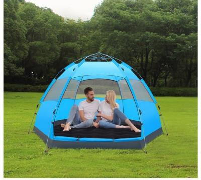 Cina Beach Tent Sun Shelter - Portable Sun Shade Instant Tent for Beach Carrying Bag, Stakes, 6 Sand Pockets, Anti UV in vendita