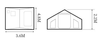Cina Air Tent, Inflatable Glamping Tent with Pump, Inflatable House Tent, Easy Setup Waterproof Outdoor Oxford Tents in vendita