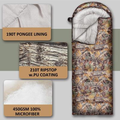 Cina Camouflage Camping Sleeping Bag, Adults & Kids Seasons Warm Cold Weather Hiking Camping Indoor Outdoor Use in vendita