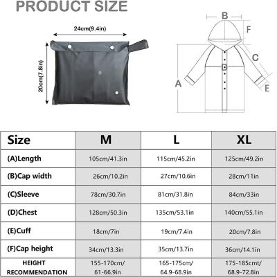 Cina Impermeabile Oxford Impermeabile in poliestere e PVC Impermeabile in PVC Impermeabile in EVA, poncho antipioggia riutilizzabile unisex per donna Mantella antipioggia in vendita