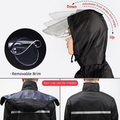 Cina Impermeabile del vestito del rivestimento & del pantalone del vestito della pioggia per la Anti-tempesta respirabile impermeabile di Tutto sport all'aperto delle donne & degli uomini in vendita
