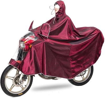 Cina Capo incappucciato di riciclaggio dell'impermeabile del rivestimento della pioggia del motorino adulto unisex di Poncho Outdoors Bike Ebike Motorcycle, porpora, 6XL in vendita