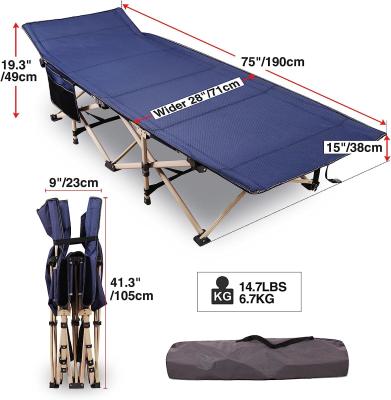 Cina Ufficio portatile di campeggio del campo della culla di sonno del letto singolo comodo pieghevole dei prodotti all'aperto portatili leggeri in vendita