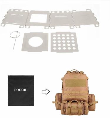 Cina Portatile del fornello del BARBECUE di picnic che piega le stufe di campo brucianti di legno Backpacking della stufa di acciaio inossidabile in vendita