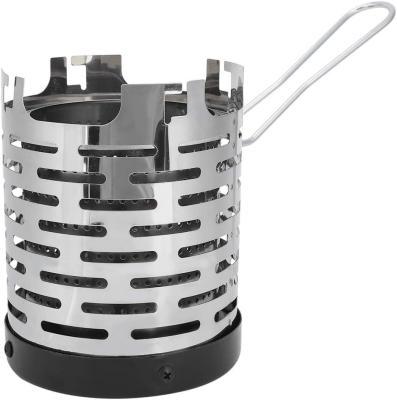 Cina Copertura di campeggio della stufa del riscaldamento di acciaio inossidabile, Mini Heater Warming Stove Cover di campeggio per l'escursione Backpacking all'aperto in vendita
