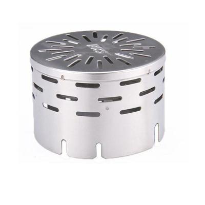 Cina Copertura di campeggio della stufa del riscaldamento di acciaio inossidabile, Mini Heater Warming Stove Cover di campeggio per l'escursione Backpacking all'aperto in vendita