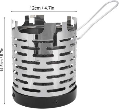 Cina Copertura di campeggio della stufa del riscaldamento di acciaio inossidabile, Mini Heater Warming Stove Cover di campeggio per l'escursione Backpacking all'aperto in vendita