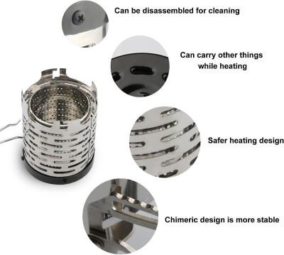 Cina Copertura di campeggio della stufa del riscaldamento di acciaio inossidabile, Mini Heater Warming Stove Cover di campeggio per l'escursione Backpacking all'aperto in vendita