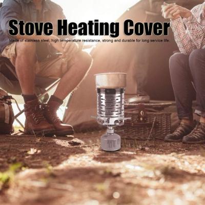 Cina Copertura di campeggio della stufa del riscaldamento di acciaio inossidabile, Mini Heater Warming Stove Cover di campeggio per l'escursione Backpacking all'aperto in vendita