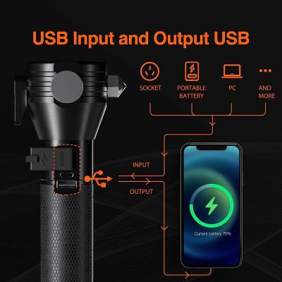 China Solar Power Flashlight, Ultra Bright Flashlight, High Lumens, USB Rechargeable, 5 Modes for Outdoor, Camping for sale