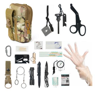 Cina Emergency Survival Kit, First Aid Kit Professional Survival Gear Tool with IFAK Molle System Compatible Bag, Gift in vendita