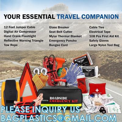 중국 Roadside Survival Kit, First Aid Kit, Emergency Car Kit, Safety Tool Kit, Car Kit, Vehicle Safety Tool Auto 판매용