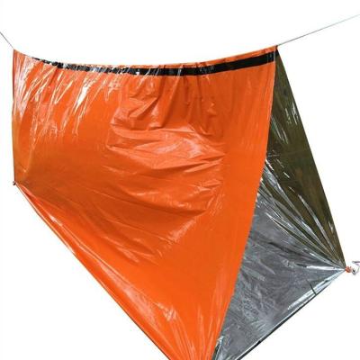 Cina Emergency Tent, 2 Person Tube Tent Survival Shelter Paracord, Stakes, Whistle Ultralight Survival Tent Emergency in vendita