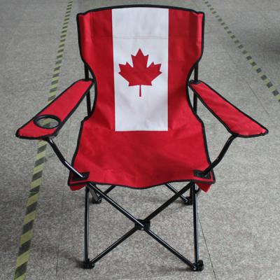 China Customizable Logo Countries Flag Printed Folding Metal Camping Beach Chair Wholesale Factory Aluminum Foldable for sale