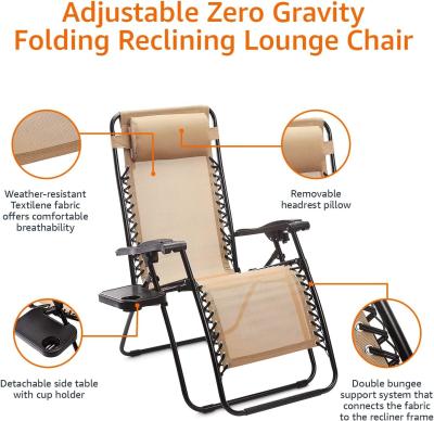 Cina Modern Outdoor Sillas Portable Reclining Lightweight Folding Metal Camping Beach Relaxing Chair in vendita
