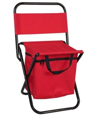 Cina Folding Stool Backpack Insulated Cooler Bag, Collapsible Camping Hunting Fishing Multifunction Chair Front Pocket in vendita