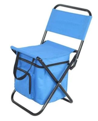 Cina Folding Stool Backpack Insulated Cooler Bag, Collapsible Camping Hunting Fishing Multifunction Chair Front Pocket in vendita