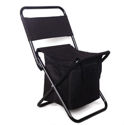Cina Folding Stool Backpack Insulated Cooler Bag, Collapsible Camping Hunting Fishing Multifunction Chair Front Pocket in vendita