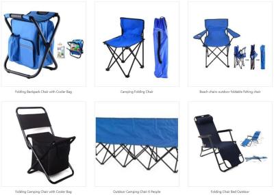 Cina Folding Stool Backpack Insulated Cooler Bag, Collapsible Camping Hunting Fishing Multifunction Chair Front Pocket in vendita